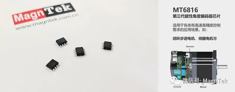MagnTek · New Product | Third generation upgraded magnetic angle encoder chip MT6816 suitable ...